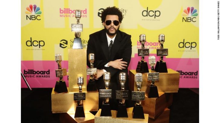 The Weeknd fue el gran ganador de los premios Billboard con 9 ...